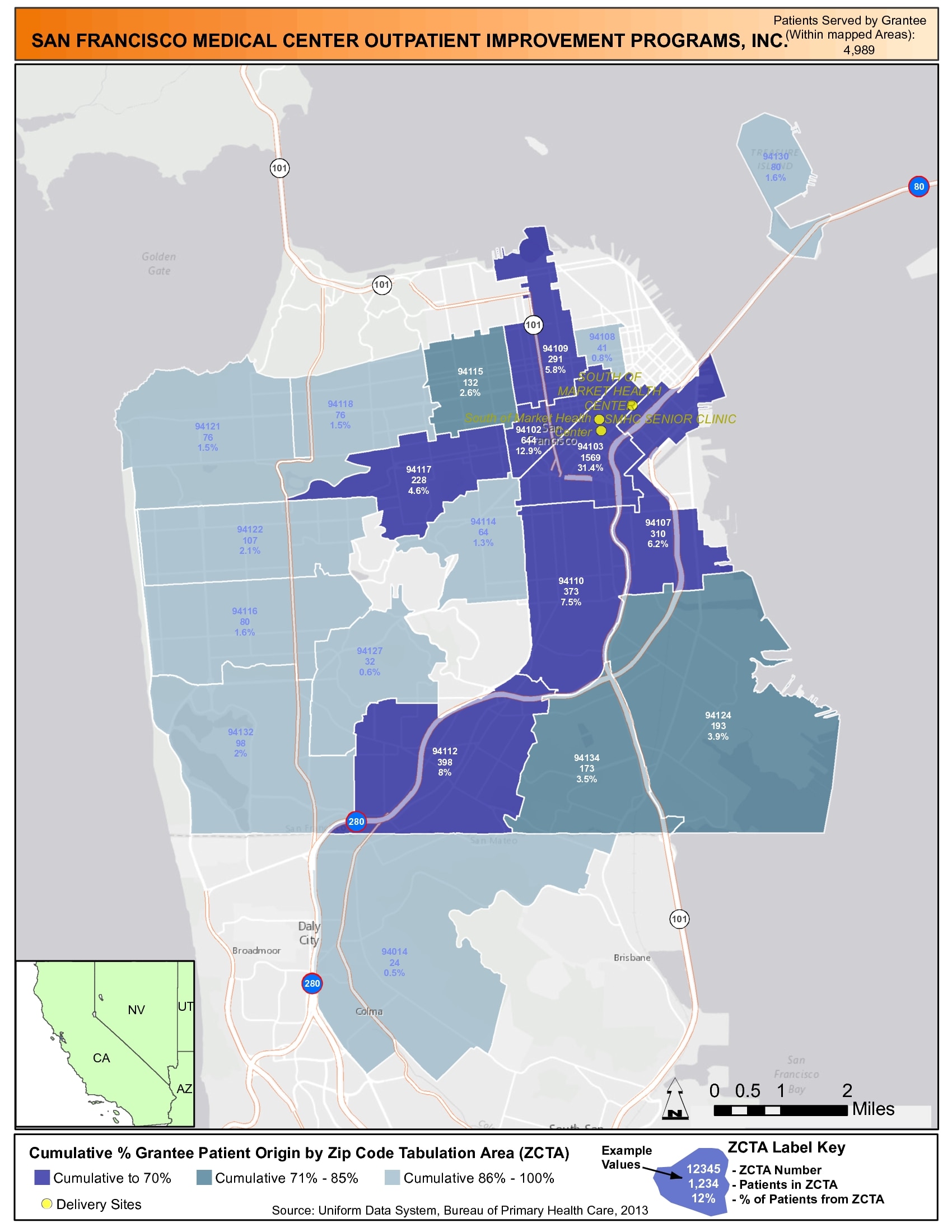 Va Hospital San Francisco Map - Map